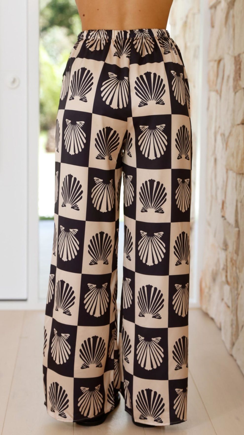 Toperth Shell Print Relaxed Two- Piece Set – Toperth