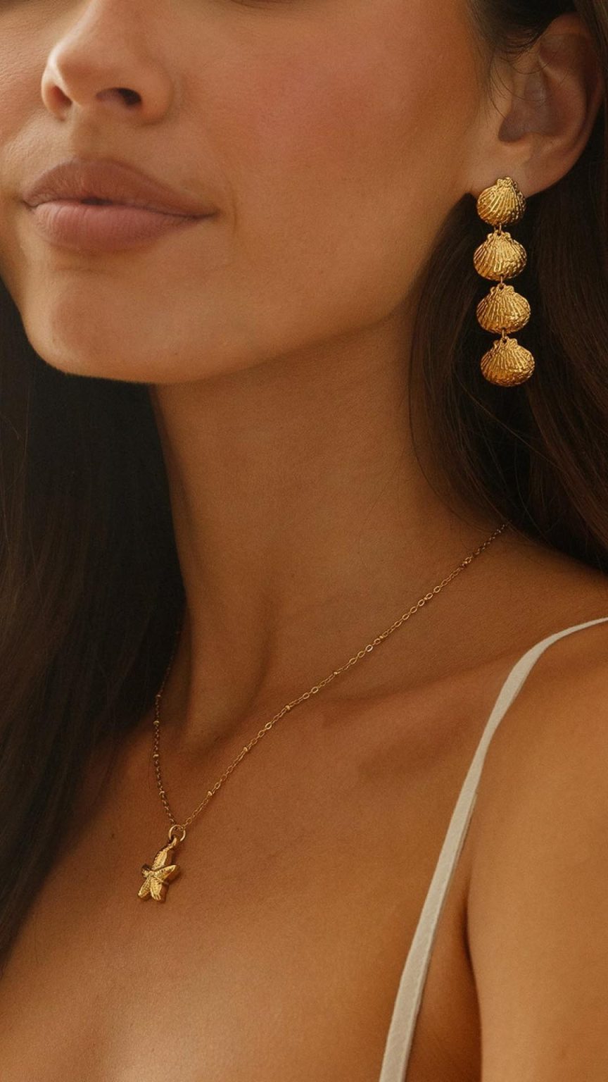 Toperth Gold Starfish Pendant Necklace – Toperth